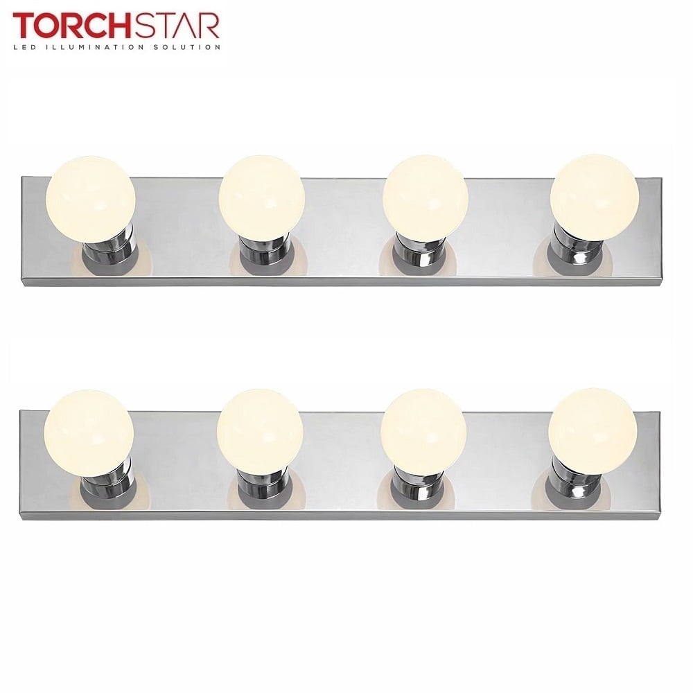 TORCHSTAR Bathroom Fixture Vanity Lights, 4 Light Socket Bar Strip, E26 ...