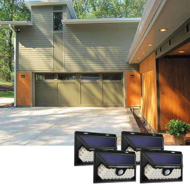 TORCHSTAR 2 Pack Solar Motion Wall Lights, 58 LEDs Dusk to Dawn ...