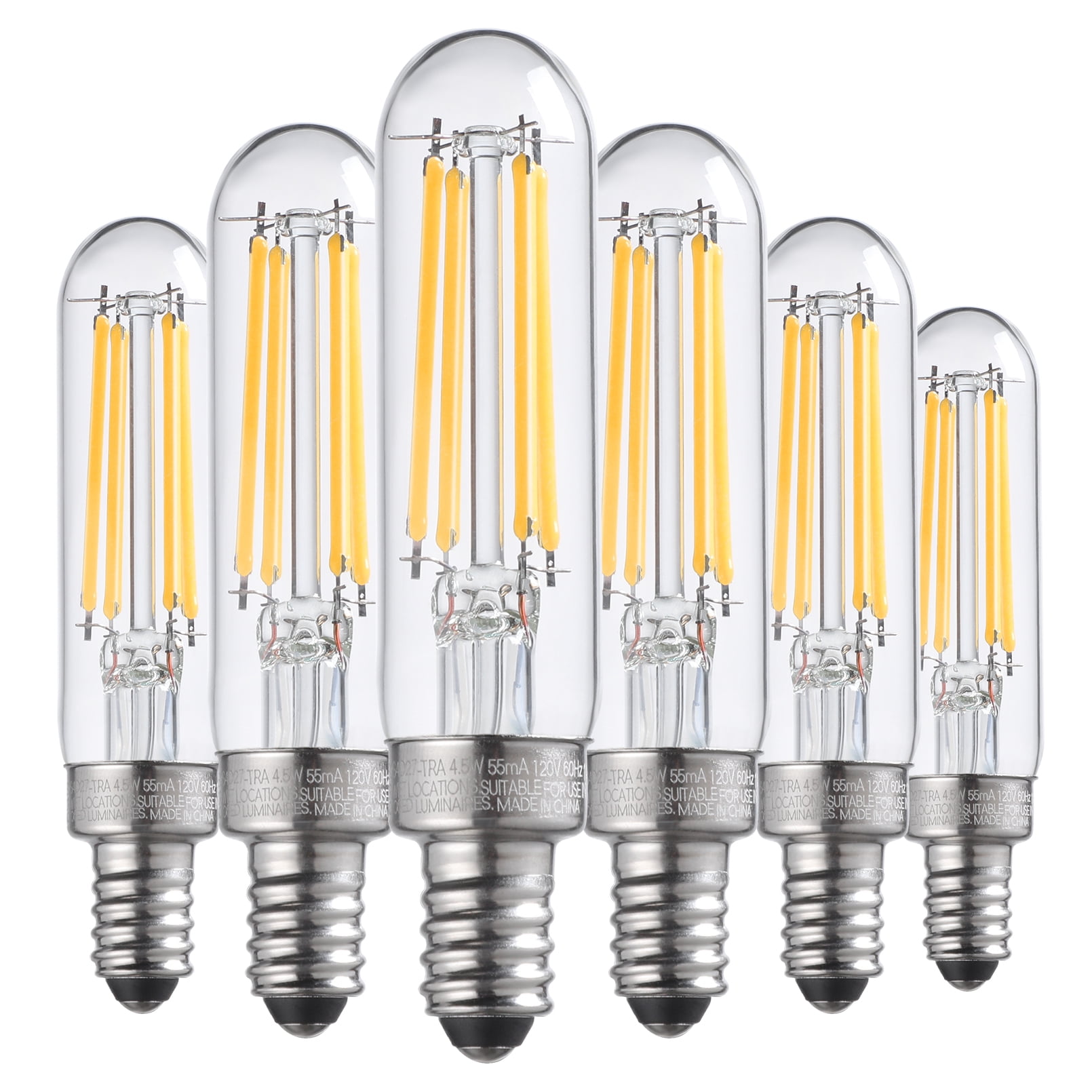 TORCHSTAR 6Pack E12 Candelabra Bulb, Dimmable T6 LED Bulb, 4.5W(40W ...