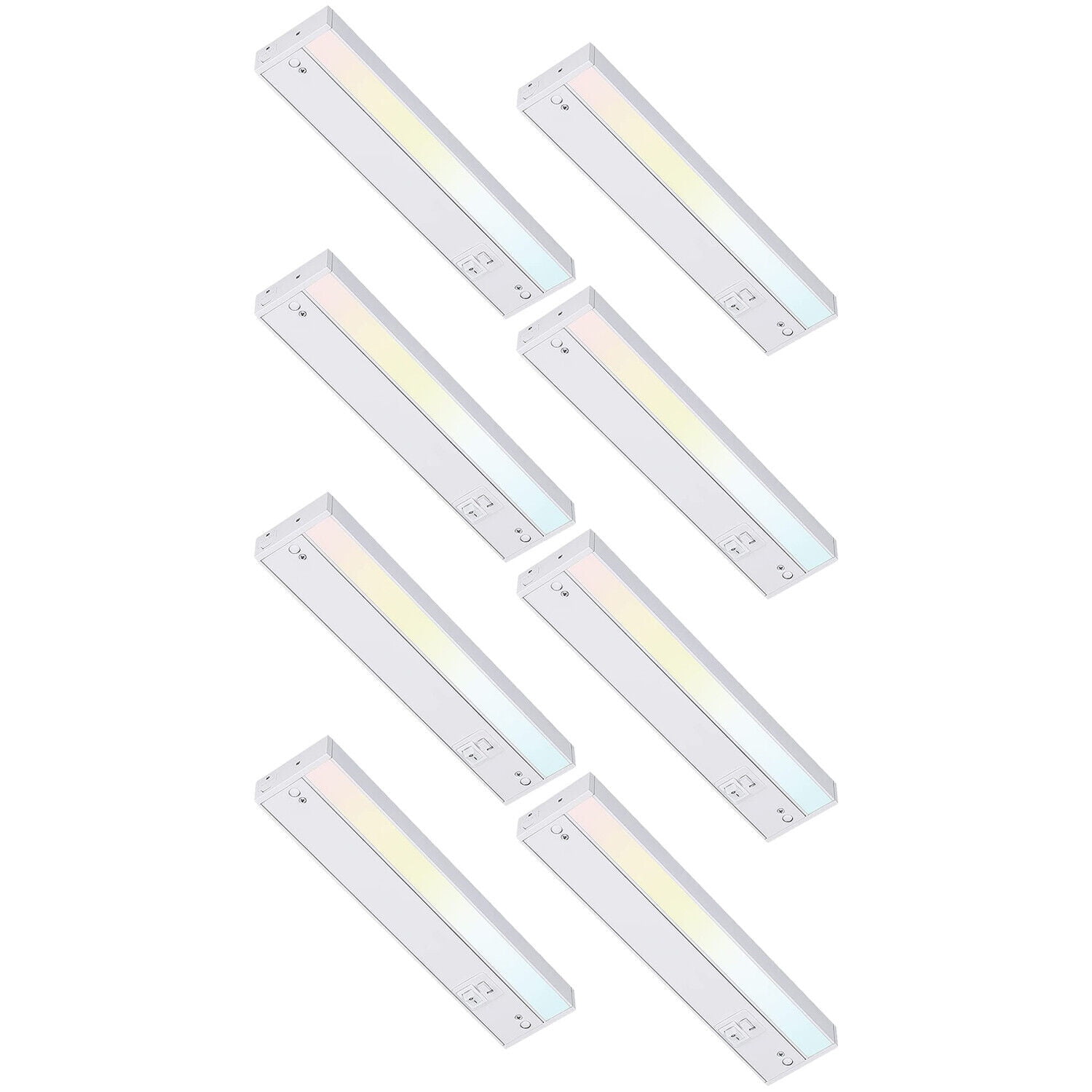 TORCHSTAR 8 Pack LED Under Cabinet Task Lighting 3CCT, 12 Inch 8W 540LM ...