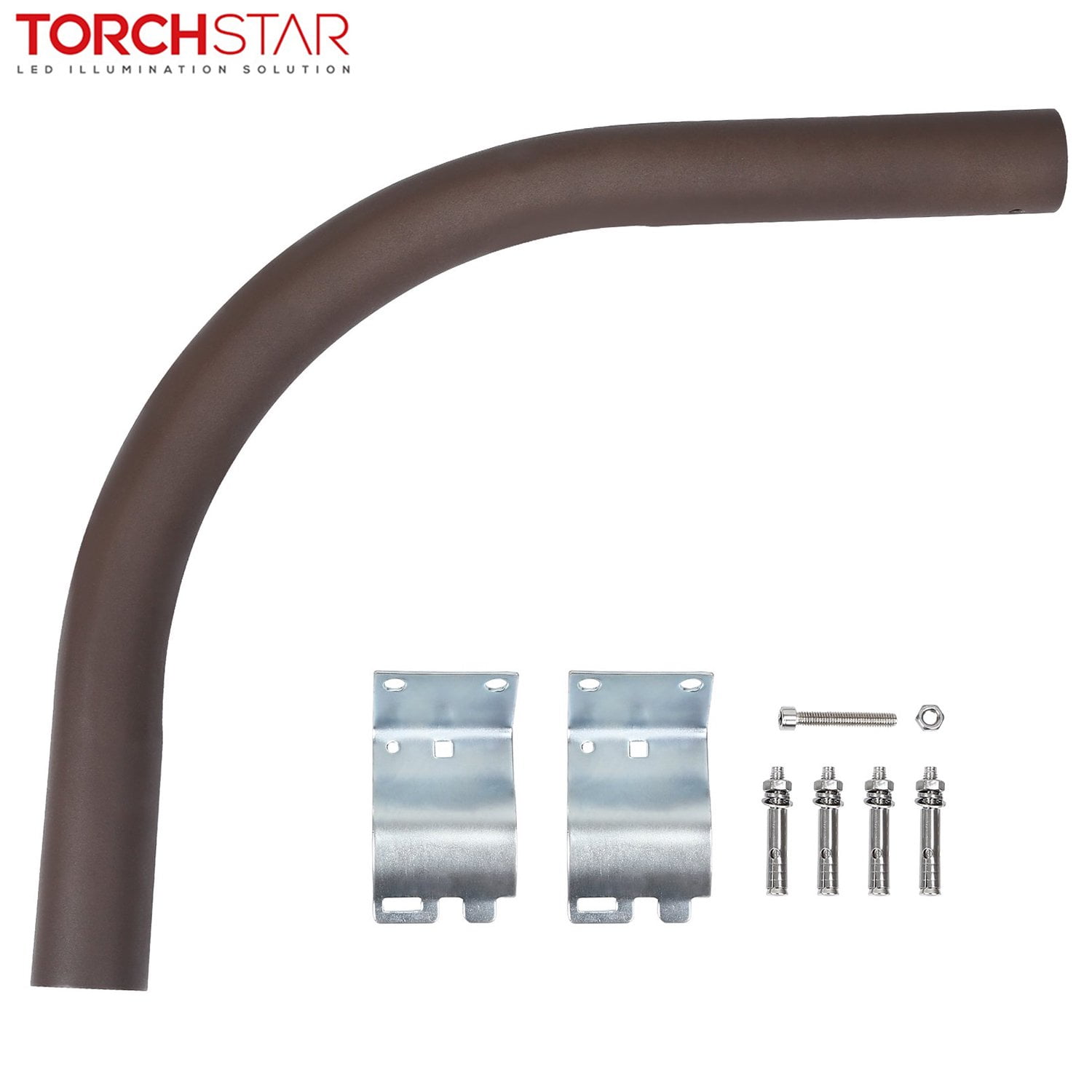 TORCHSTAR Area Light Mounting Arm, Security Light Mounting Pole for ...