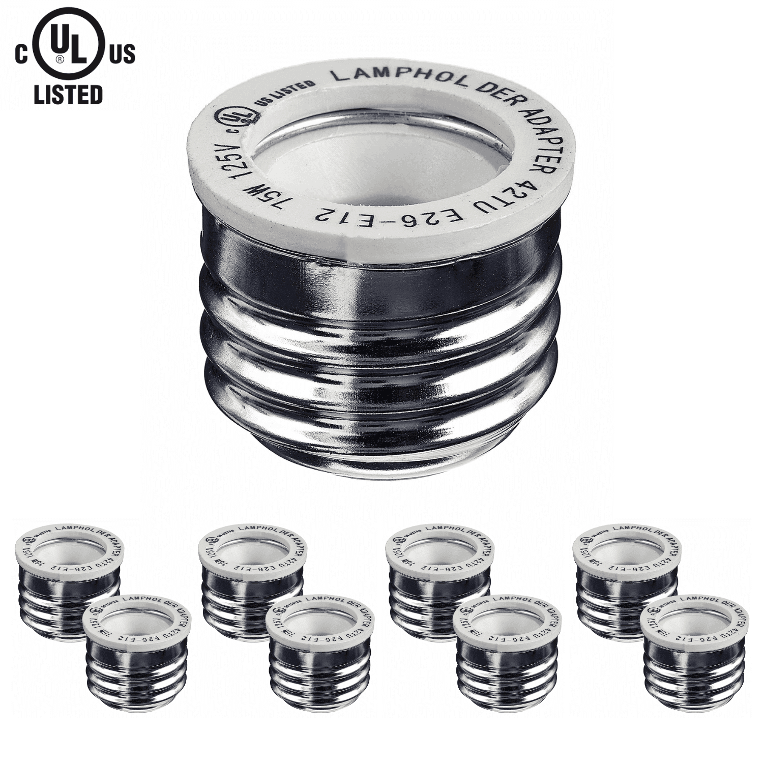 TORCHSTAR E26 to E12 Adapter - Medium Screw (E26/E27) to Candelabra ...
