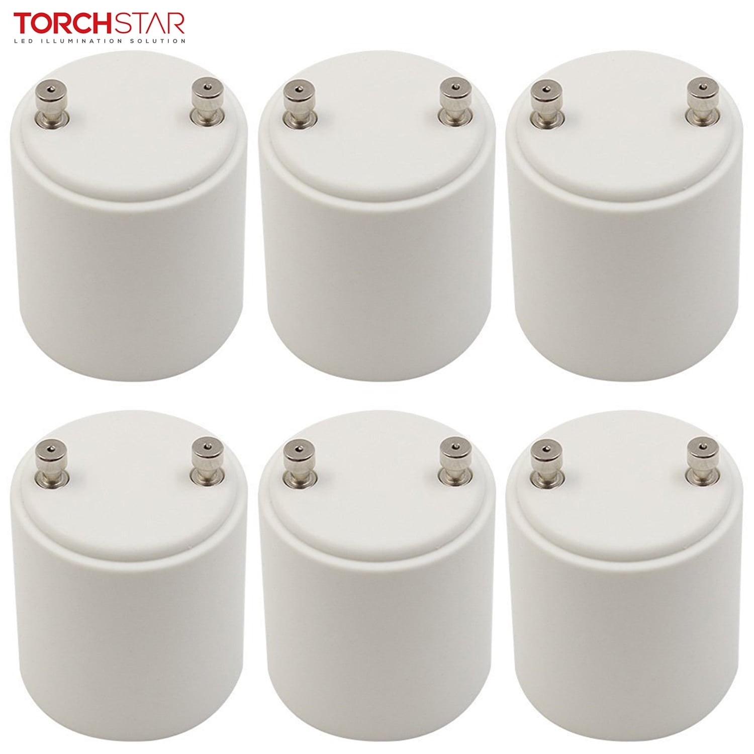TORCHSTAR GU24 to E26/E27 Adapter, Fits Halogen/LED/CFL Light Bulbs ...