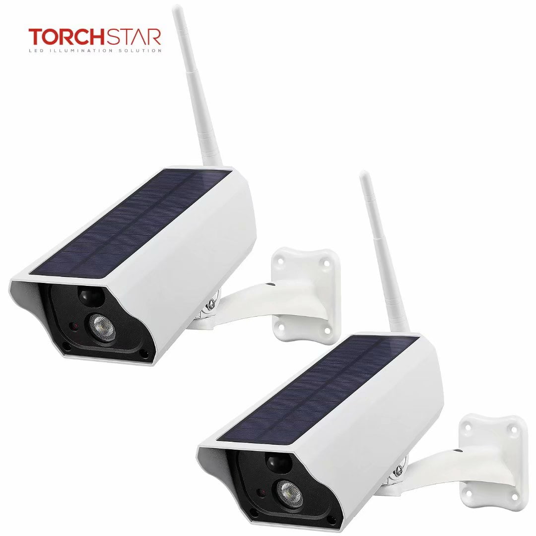 TORCHSTAR Outdoor LED Solar Motion Sensor Lights, Dummy Fake ...