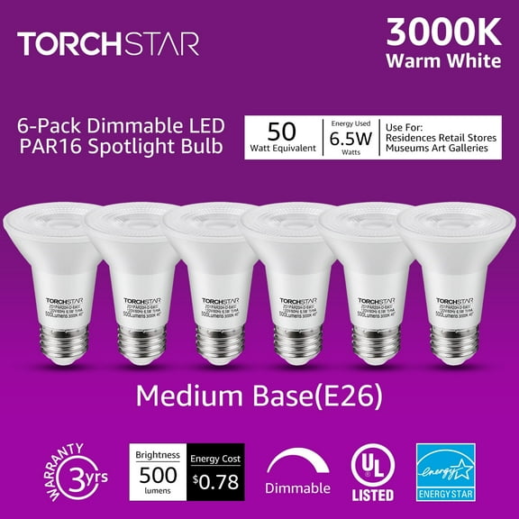 LINYAN-PAR30 Short Neck LED Light Bulbs - 9W (75W Equivalent) Dimmable ...