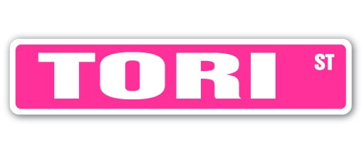 TORI Street Sign Childrens Name Room Sign | Indoor/Outdoor | 30" Wide ...