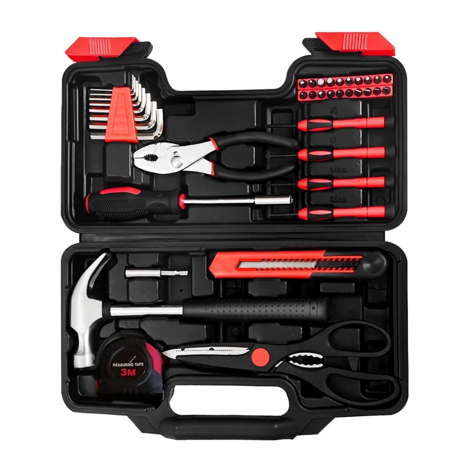 TORIO 39-Piece Home Tool Kit for DIY & Repairs - Ergonomic Handles ...