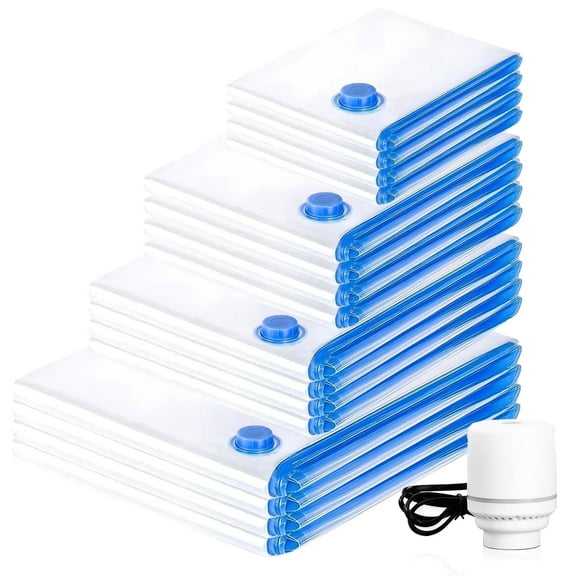 SHILIU-Hanging Vacuum Storage Bags, 360° Rotating Hook Double Seal ...