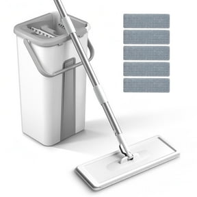 JOYMOOP Mop and Bucket Set with Wringer, Flat Microfiber Mop, 60-inch ...