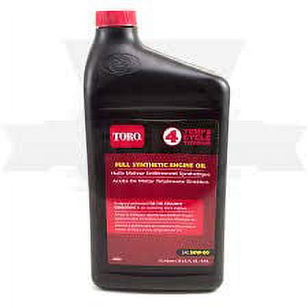 TORO 32oz Full Synthetic Engine Oil SAE 20W-50 for Motor Lawn Mowers ...
