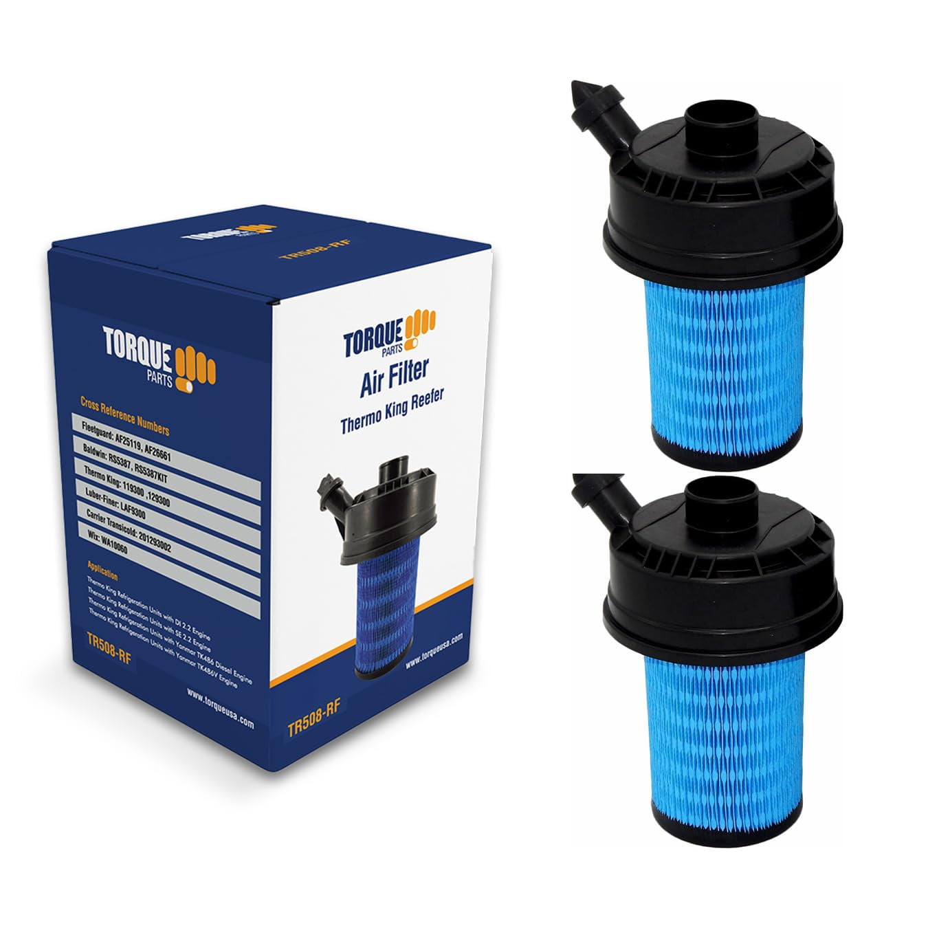 TORQUE 2 Pack of 11-9300 Air Filter Compatible with Thermoking Thermo ...