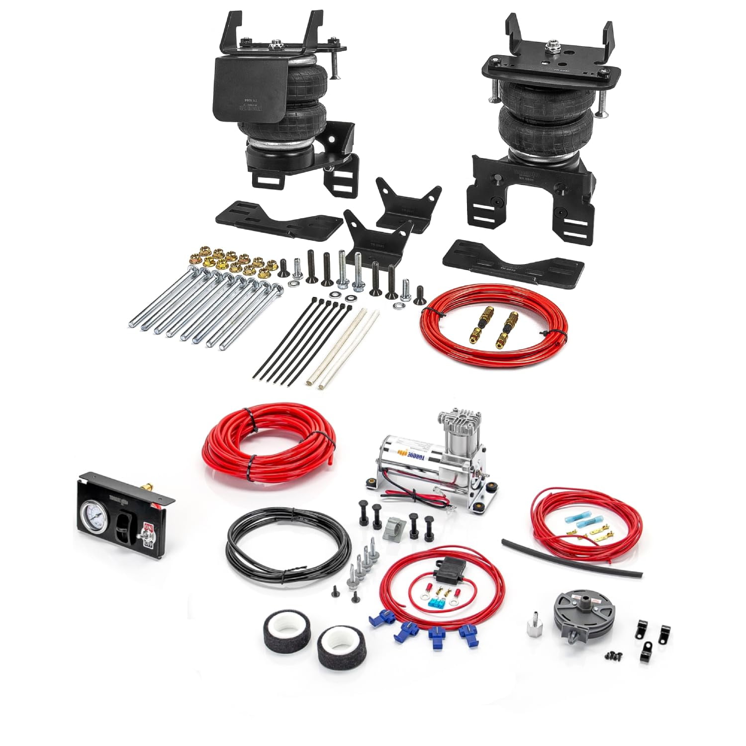 TORQUE Air Bag Suspension Kit with Compressor Kit for 2017-2025 Ford ...