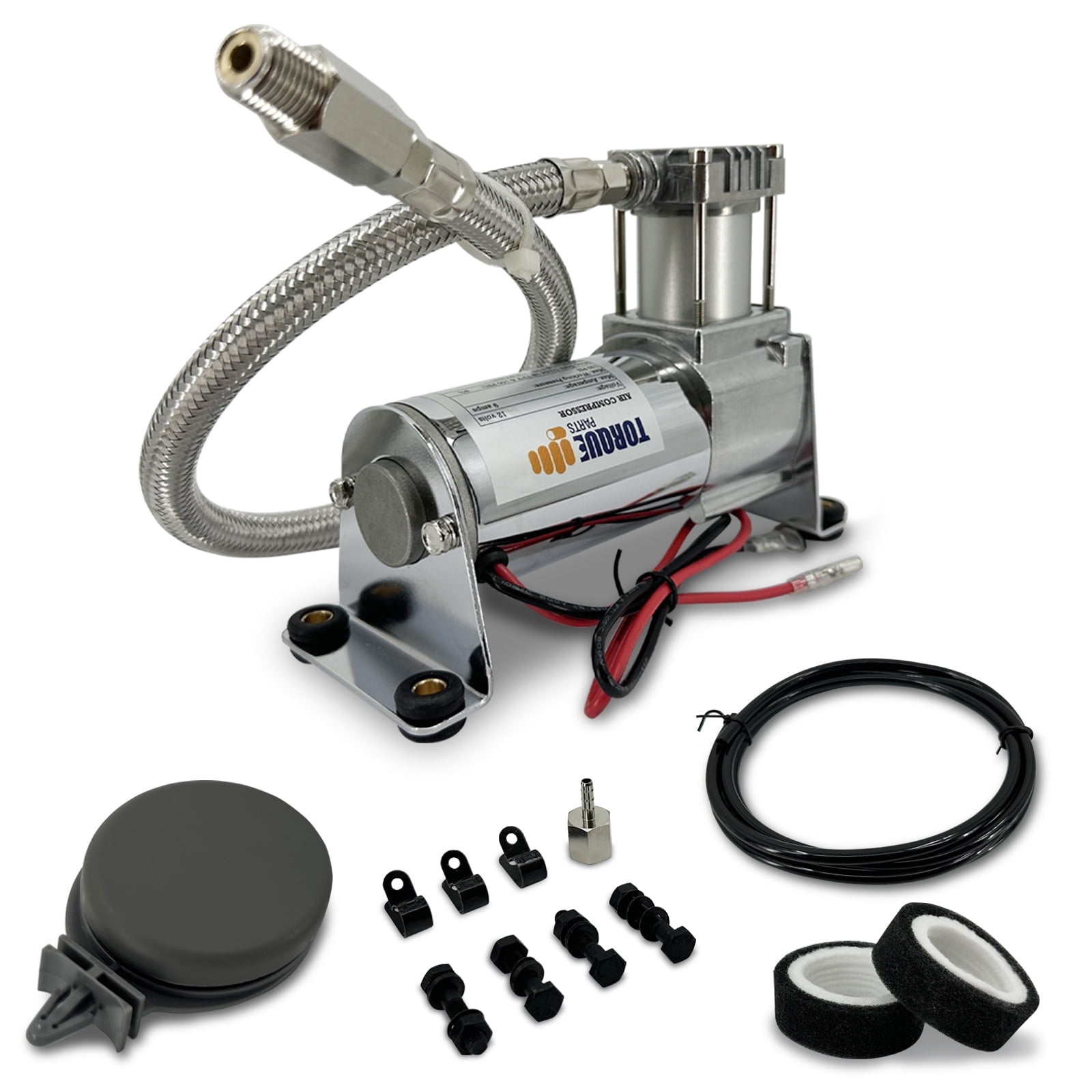 TORQUE Air Compressor Kit 12V Portable Single Port 120 PSI Replace ...