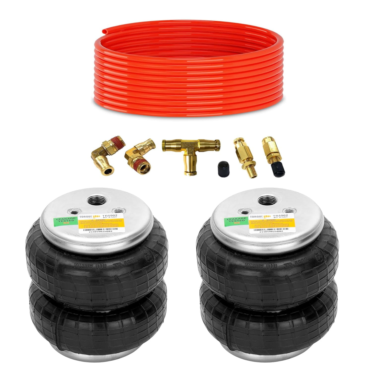 TORQUE Air Spring Bags with Internal Jounce Bumper, 1/2" NPT Single ...