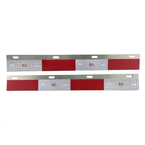 TORQUE Mud Flap Reflector Aluminum 24"x3" for Semi Truck and Semi ...