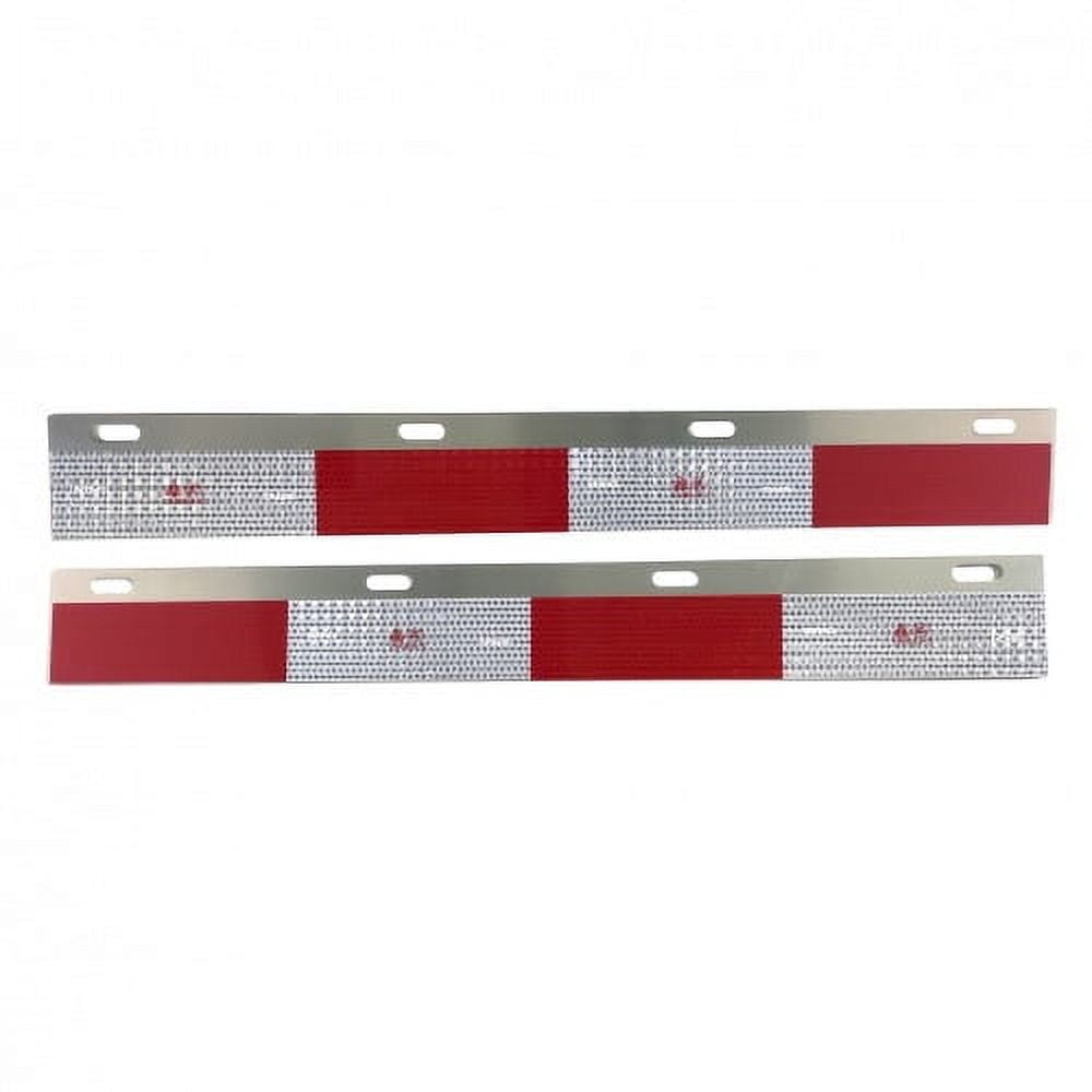 TORQUE Mud Flap Reflector Aluminum 24"x3" for Semi Truck and Semi ...