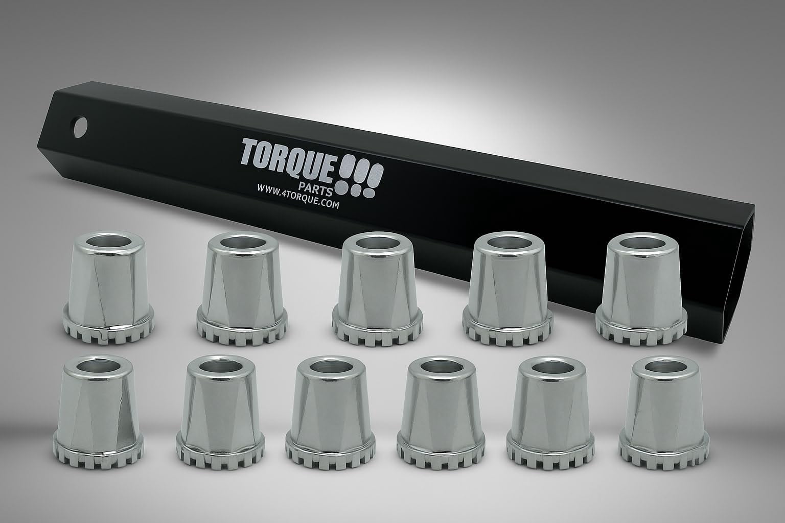 TORQUE Remover Tool Socket w/ 10 Pack Starlight Lug Nut Covers for Semi ...