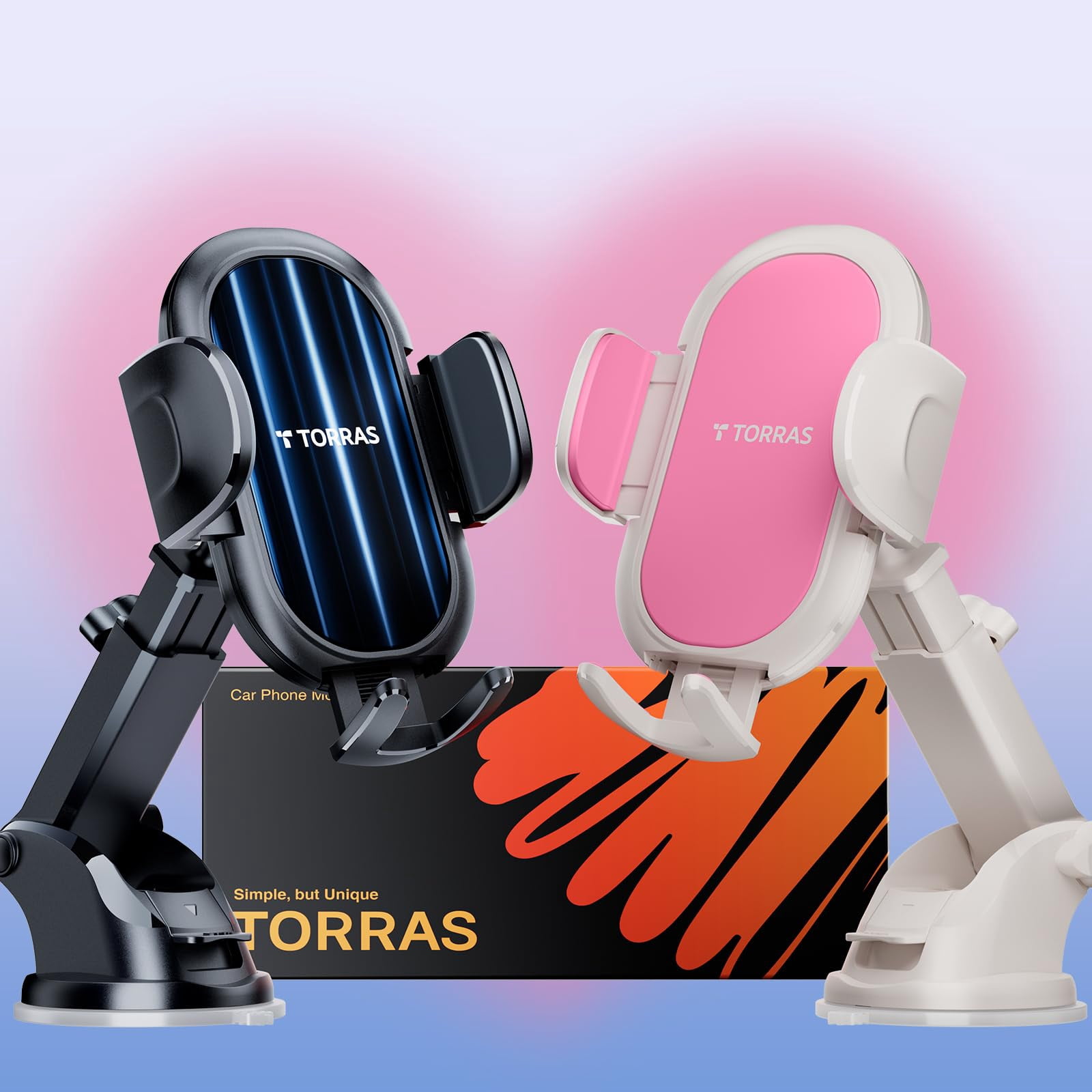 TORRAS【2 Pack Phone Holders for Your Car, Phone Mount for Dashboard ...