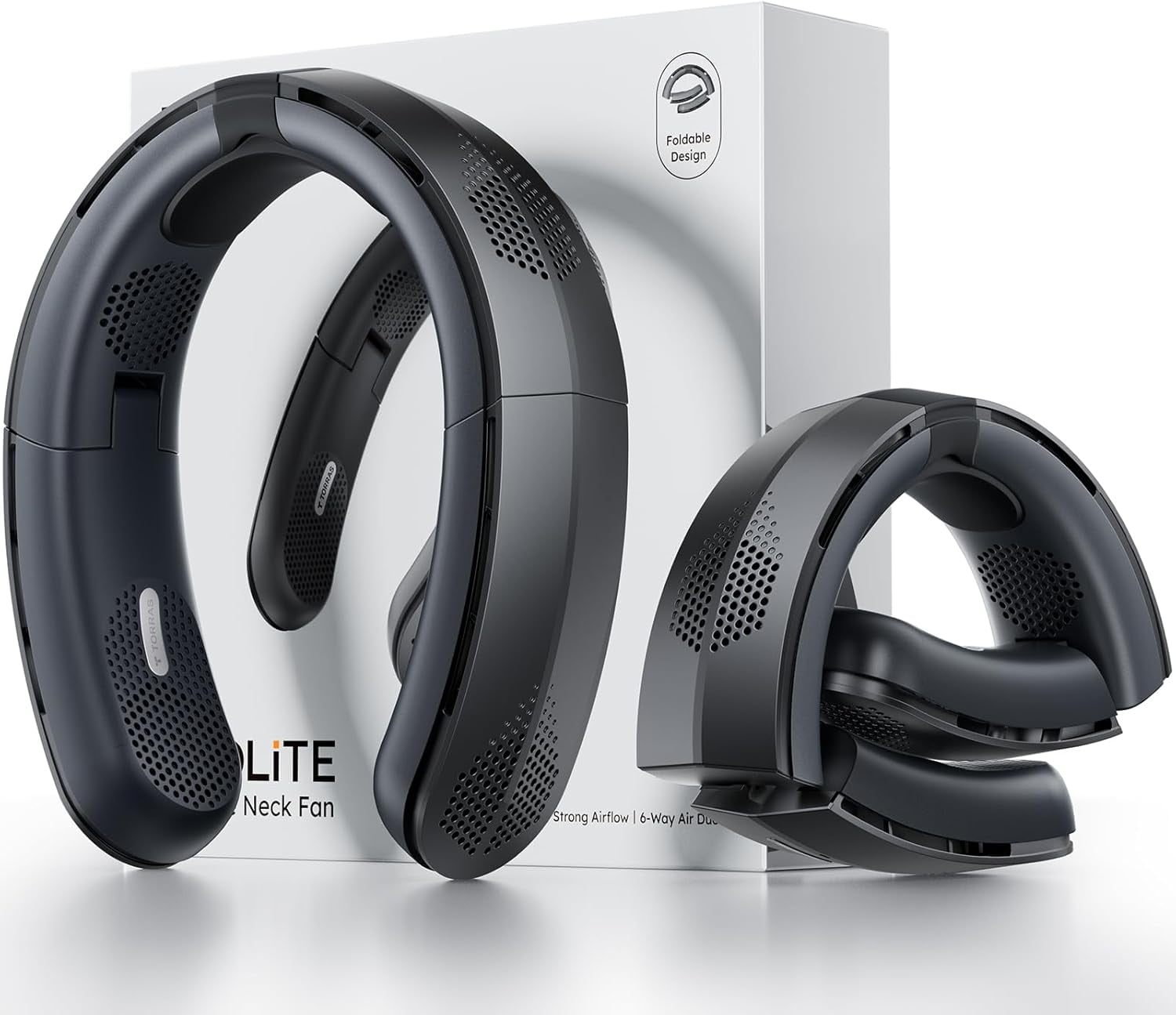 TORRAS COOLiTE Portable Neck Fan, 8450 RPM Turbo Airflow, Neck Fan ...