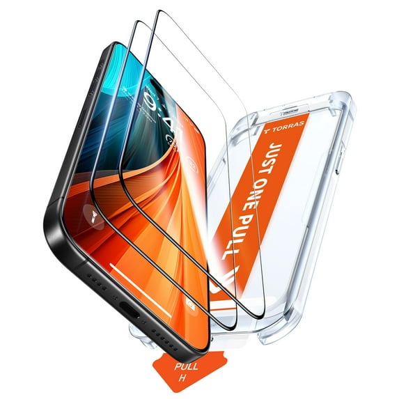 TORRAS Military-Grade Shatterproof for iPhone 16 Pro Screen Protector ...