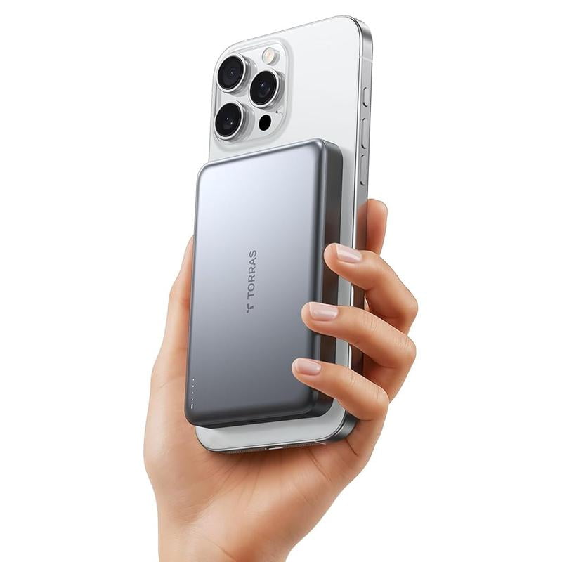 TORRAS MiniMag Power Bank Ultra Slim 5,000/10,000mAh 0.3 in Wireless ...