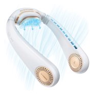O2COOL 3.5 inch Deluxe Personal Rechargeable Necklace Fan for Cooling ...