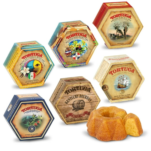 TORTUGA Provenance Rum Cake VTF5 Variety Pack - 4 oz. - 6 Pack - The ...
