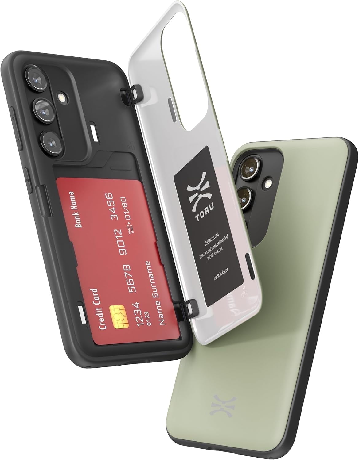 TORU CX HYBRID for Samsung Galaxy S25 / Galaxy S24 Wallet Case | Dual ...