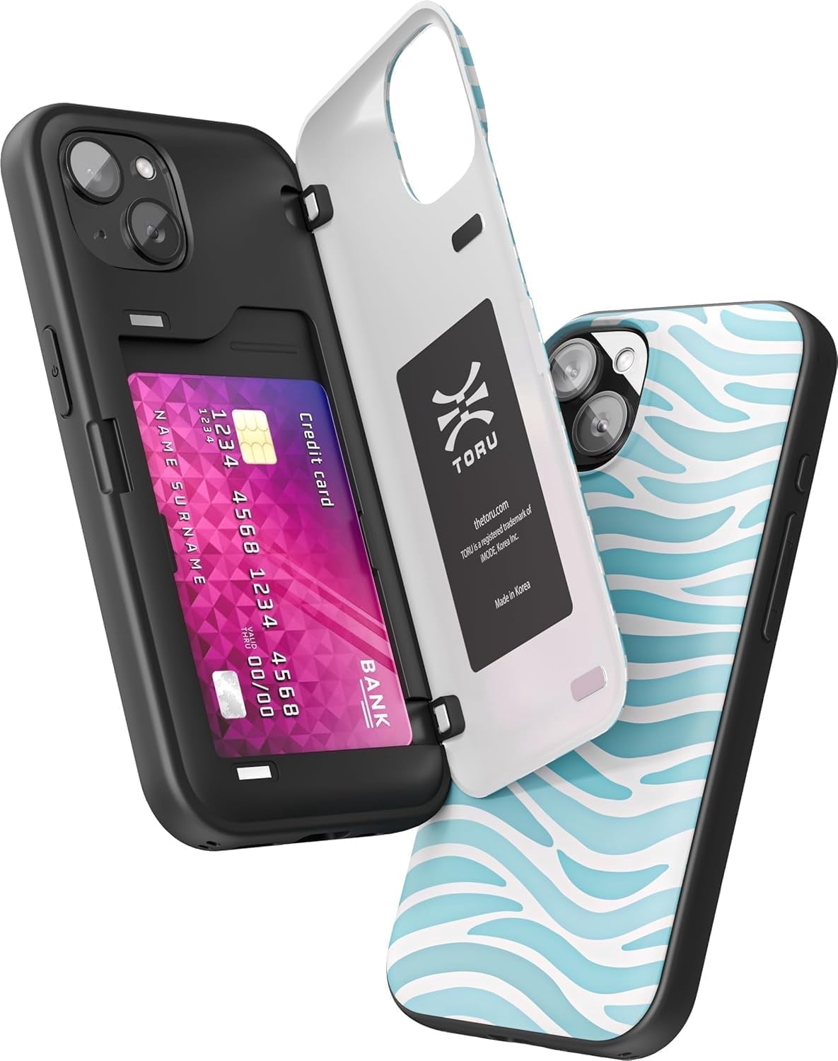 TORU CX HYBRID for iPhone 13 Mini Wallet Case | Dual Layer Slim ...