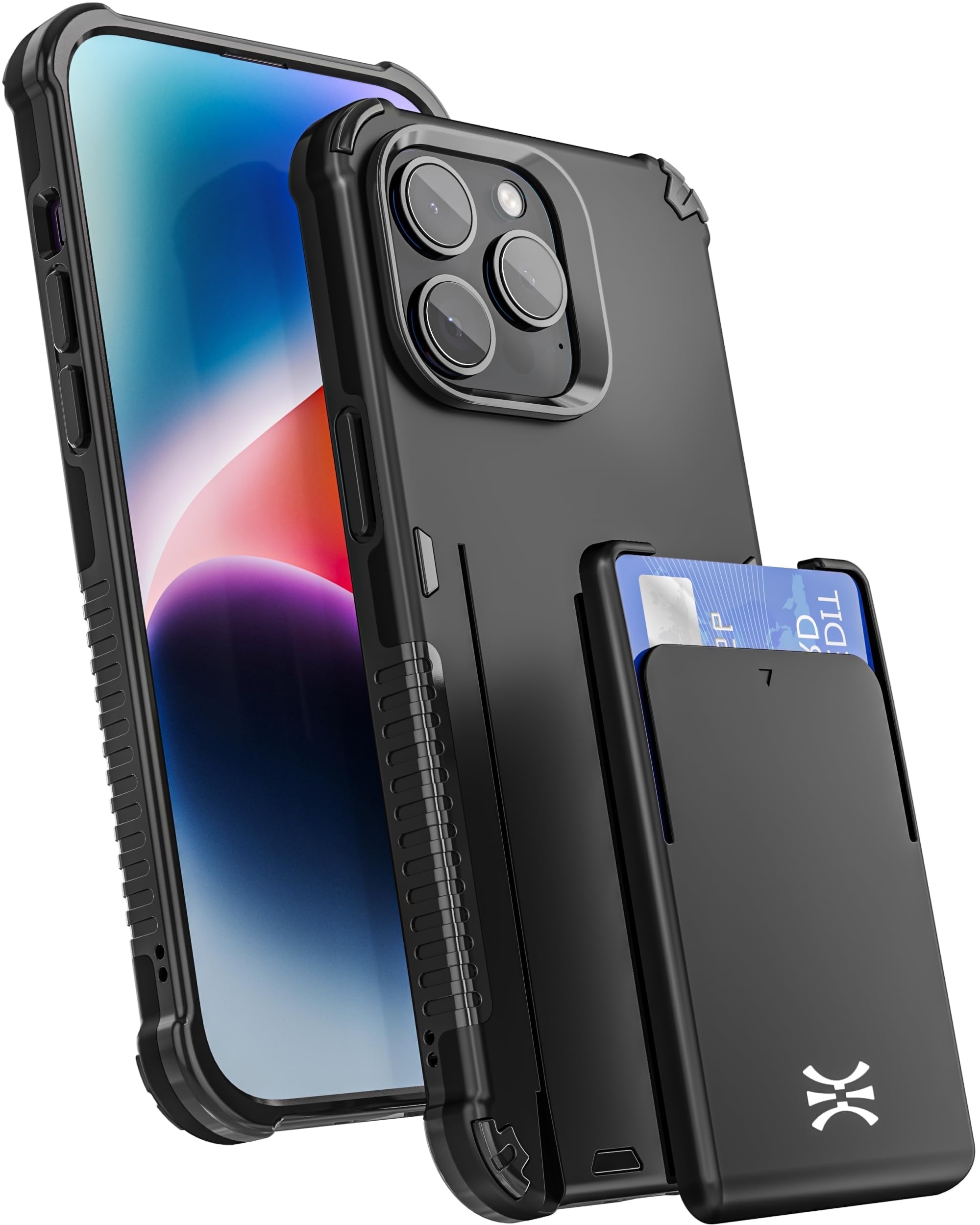TORU CX PRO for iPhone 14 Pro Slim Hard Wallet Case | Detachable ...