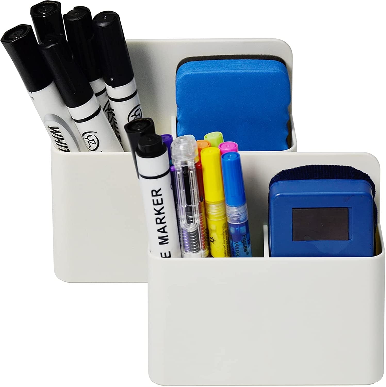 GIXUSIL 2Pcs Magnetic Marker Holder Magnetic Dry Erase Marker Holder ...