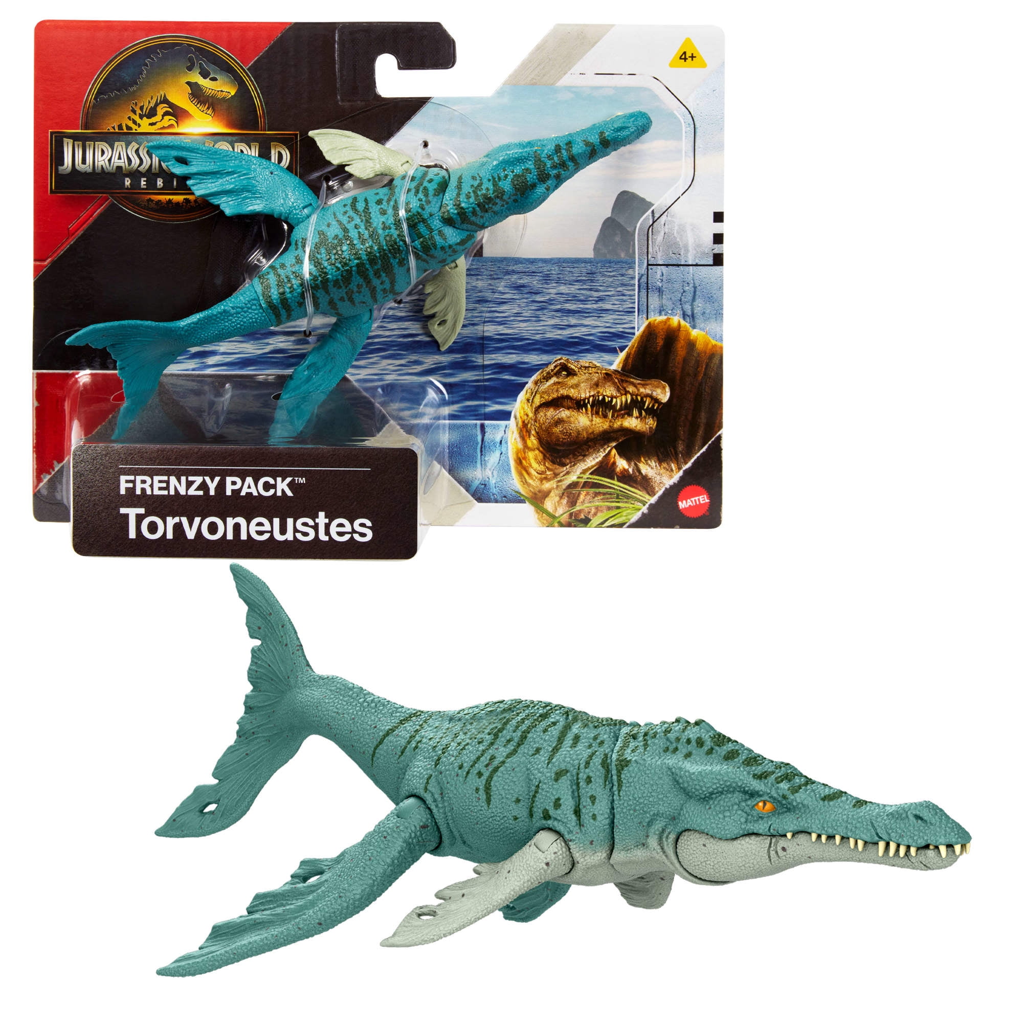 Jurassic World Rebirth Frenzy Pack Torvoneustes Dinosaur Figure ...