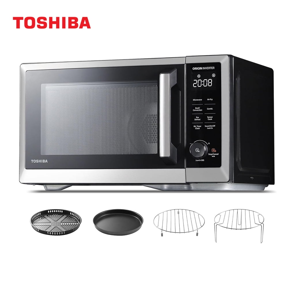 TOSHIBA Countertop Microwave Oven Air Fryer Combo 1.0 cu.ft Inverter ...