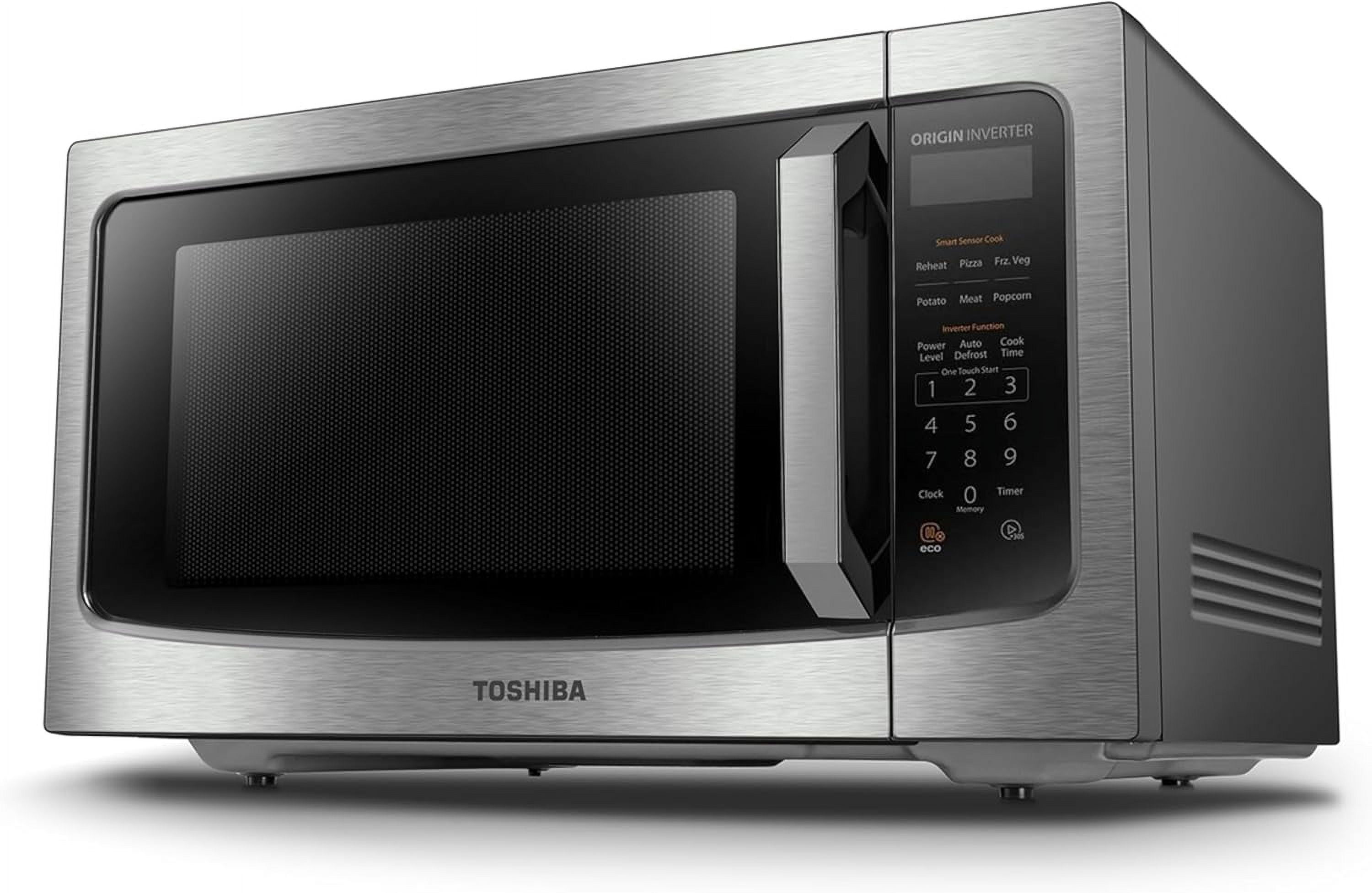 TOSHIBA ML-EM45PIT(SS) Countertop Microwave Oven with Inverter Technology, Kitchen Essentials ...