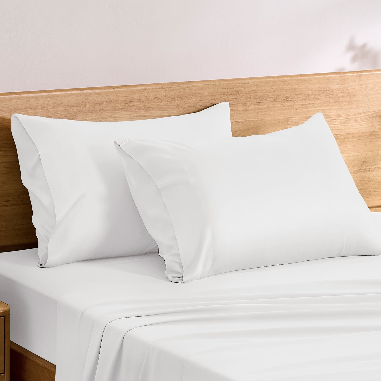 TOSMO Luxury Pillow Case Set of 2, Viscose Made from Bamboo OEKO-TEX ...