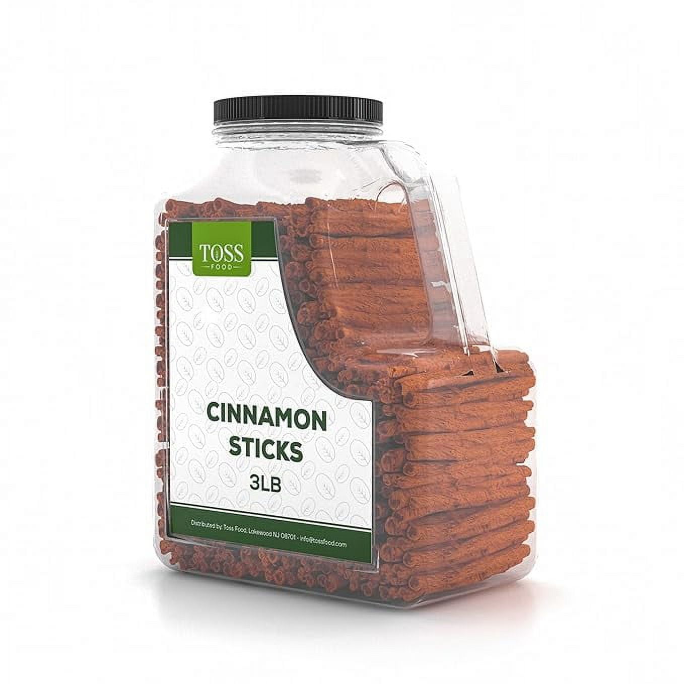 TOSS Cinnamon Sticks 3 LB Jar - 2 3/4" Strong Aroma, Perfect for Baking ...
