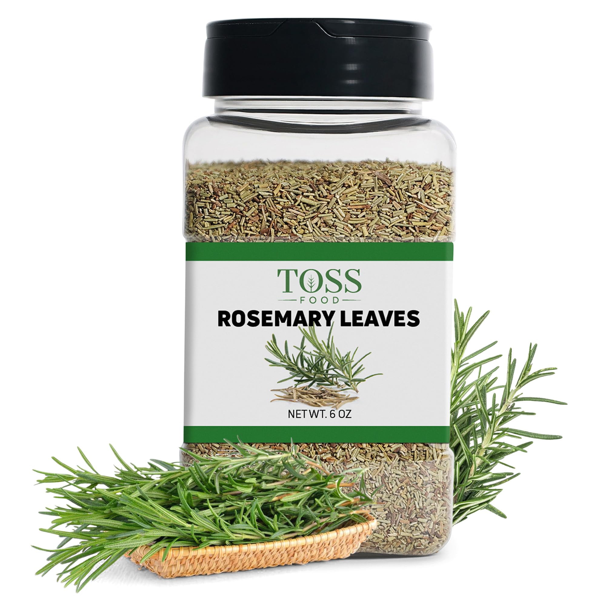 TOSS Dried Rosemary Leaves, STF9 6 Ounce Herbs Perfect for Seasoning ...