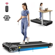 SuperFit Electric Indoor Treadmill Desk, 2.25HP, 2 in 1 Dual Display ...
