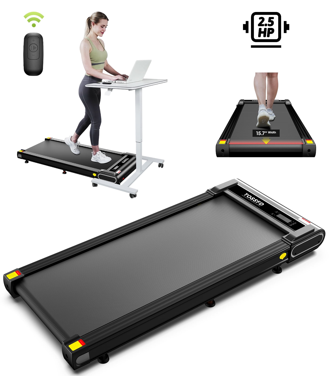 Toputure 4-in-1 Folding Treadmill With Incline 2.5hp Motor TOPUTURE 4 ...