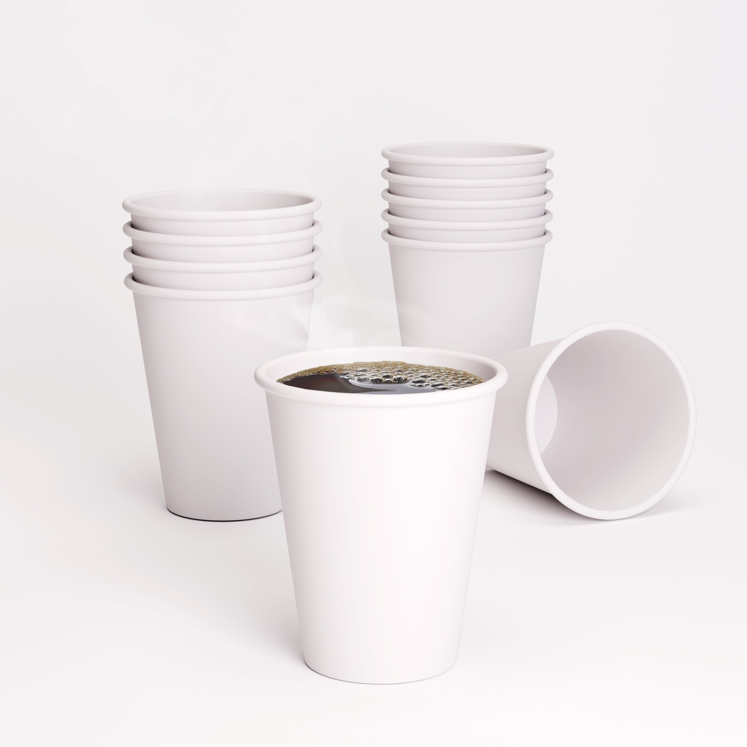 TOSSWARE GO 12oz Hot Cups - Set of 1000, food safe coffee cups, FDA ...