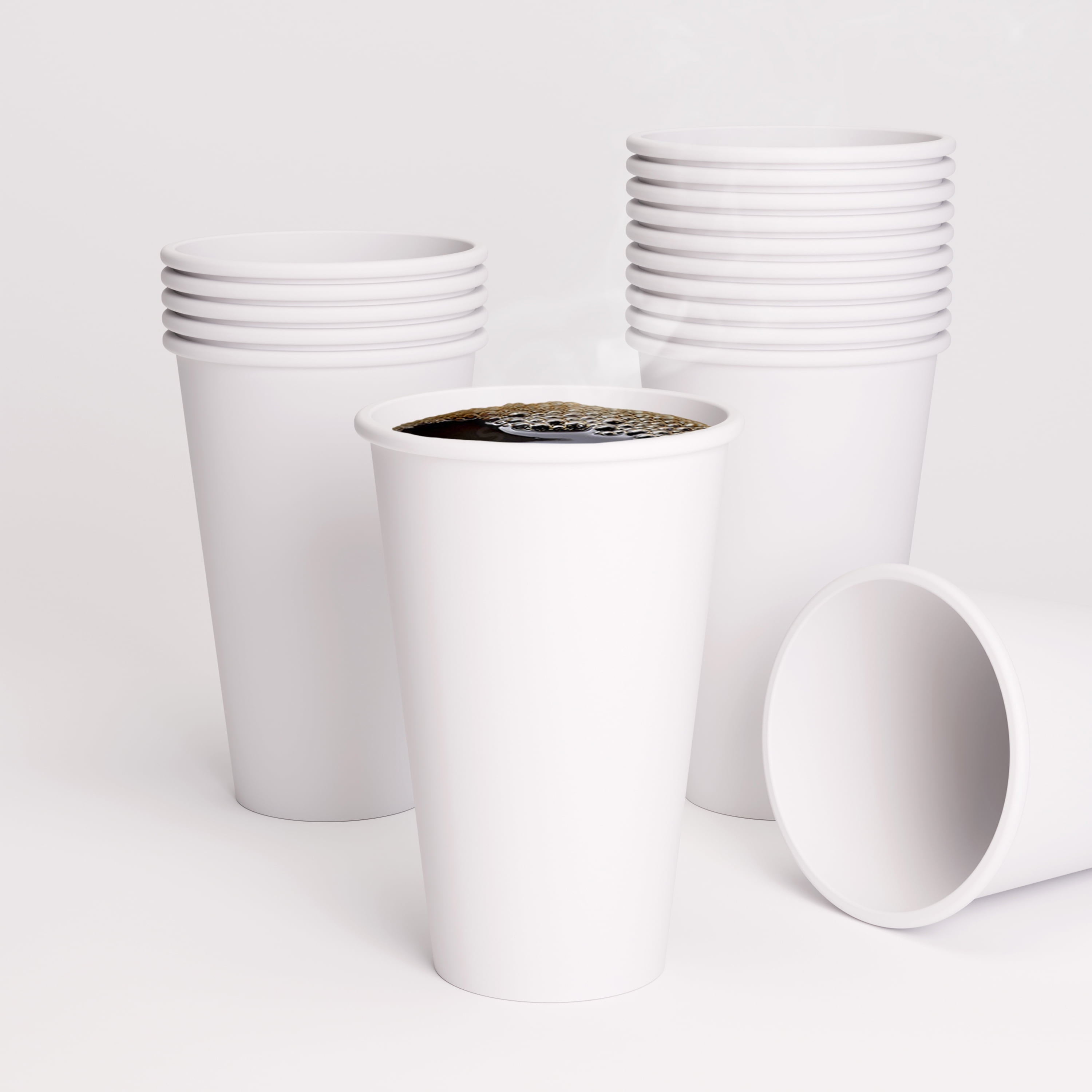 TOSSWARE GO 16oz Hot Cups - Set of 1000, food safe coffee cups, FDA ...