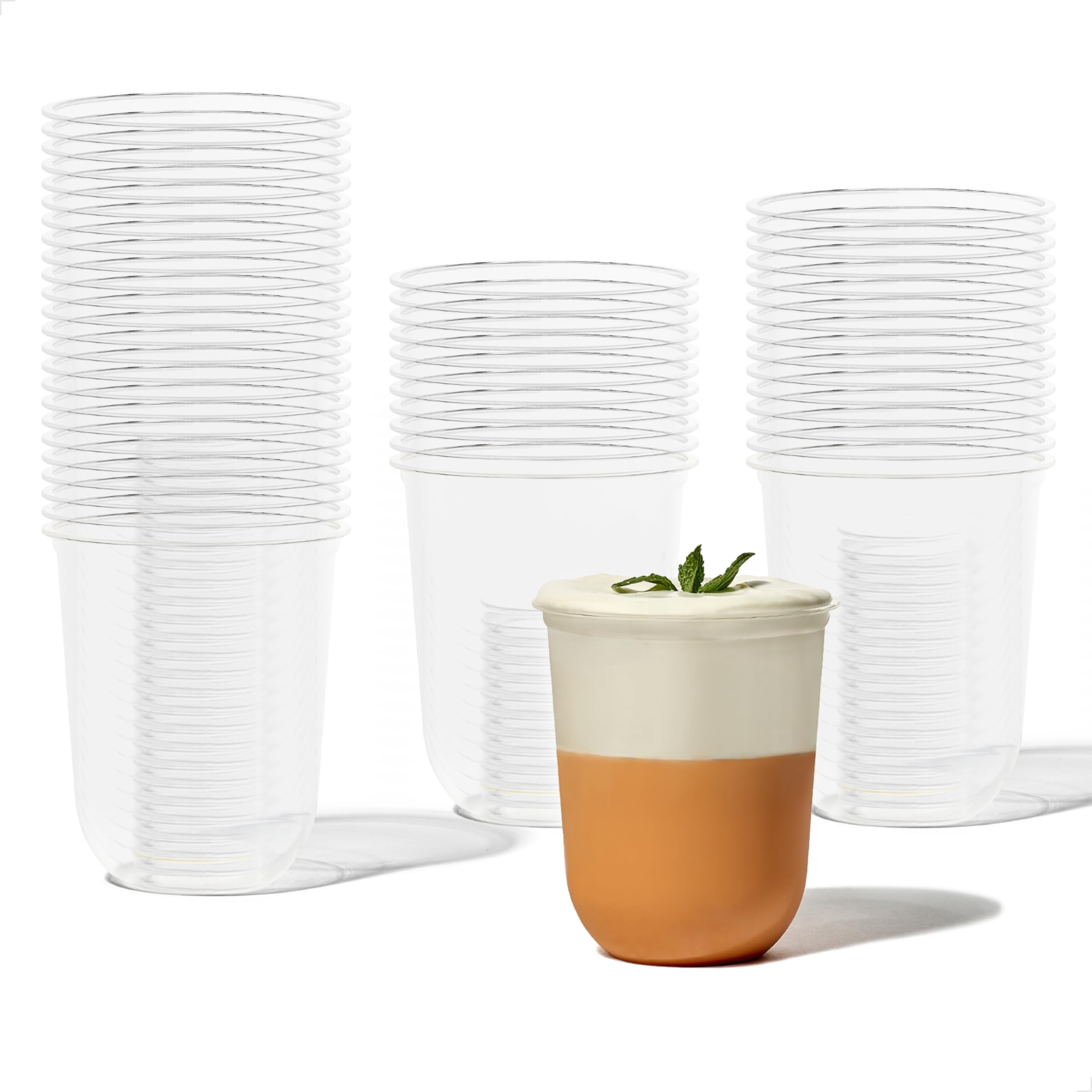 TOSSWARE NATURAL Arc - AIF9 Plant Based Clear Cold Cups 16 oz - Plastic ...