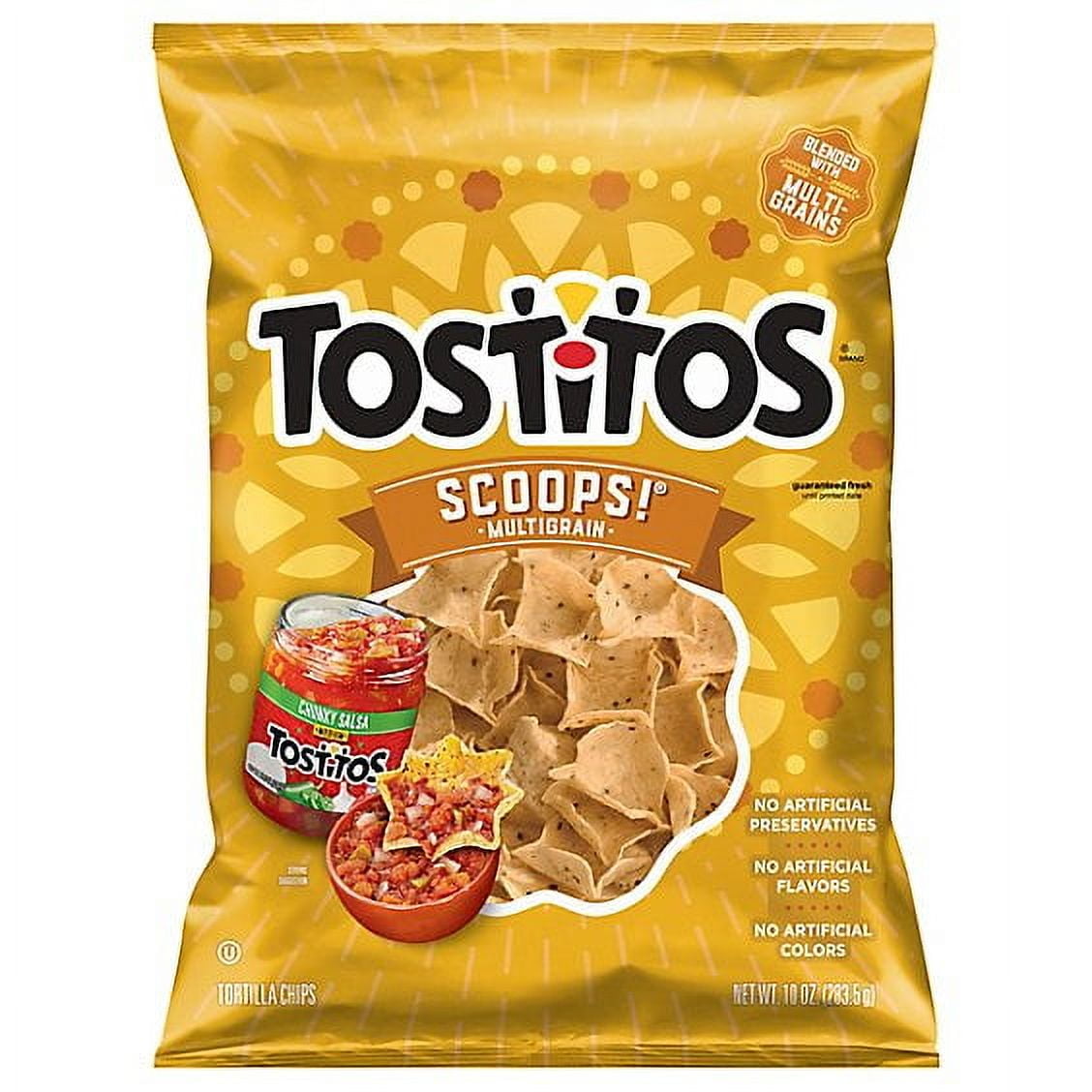 TOSTITOS Tortilla Chips Scoops Multigrain - 10 Oz - Walmart.com
