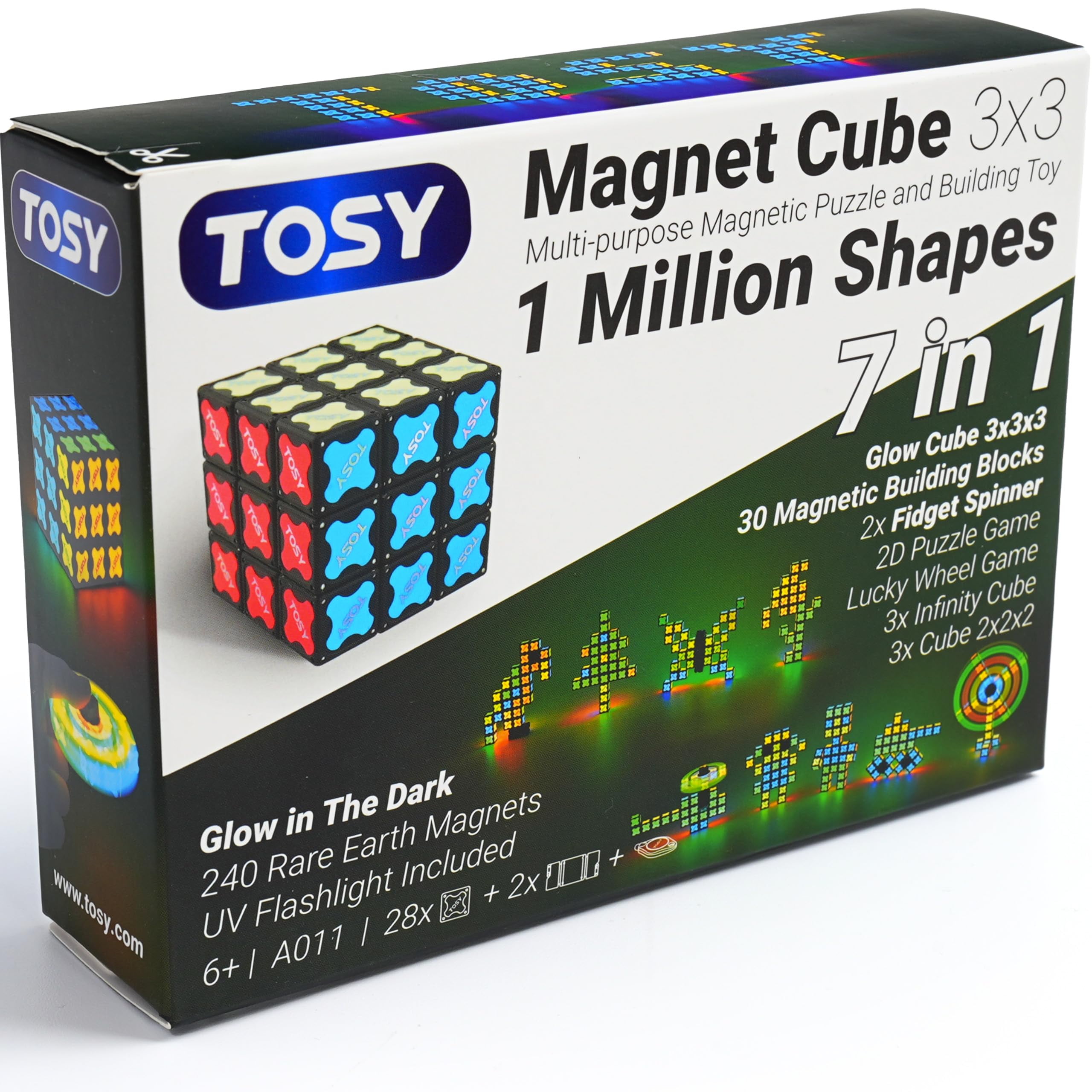 TOSY Magnet Cube 3x3 OIF8 - 240 Magnets, 30 Blocks, for Mom/Her/Wife ...