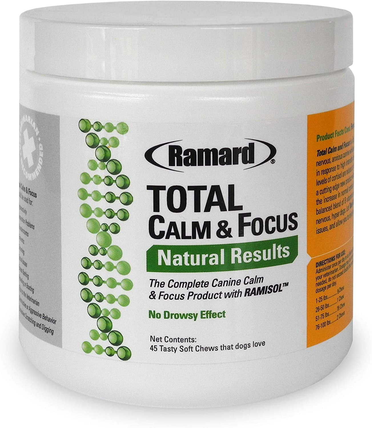 Total Calm & Focus Canine 45Tab - Anxiety Relief Supplement for Dogs ...