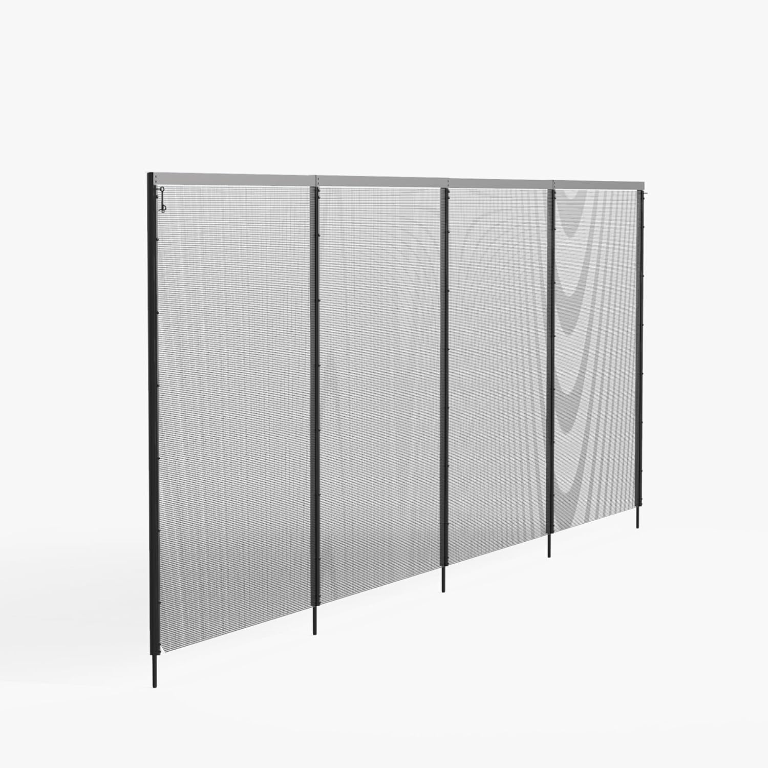 TOTAL DIY Pool Fence, 4.5FT x 12FT Mesh Safety Fence for Inground Pools ...