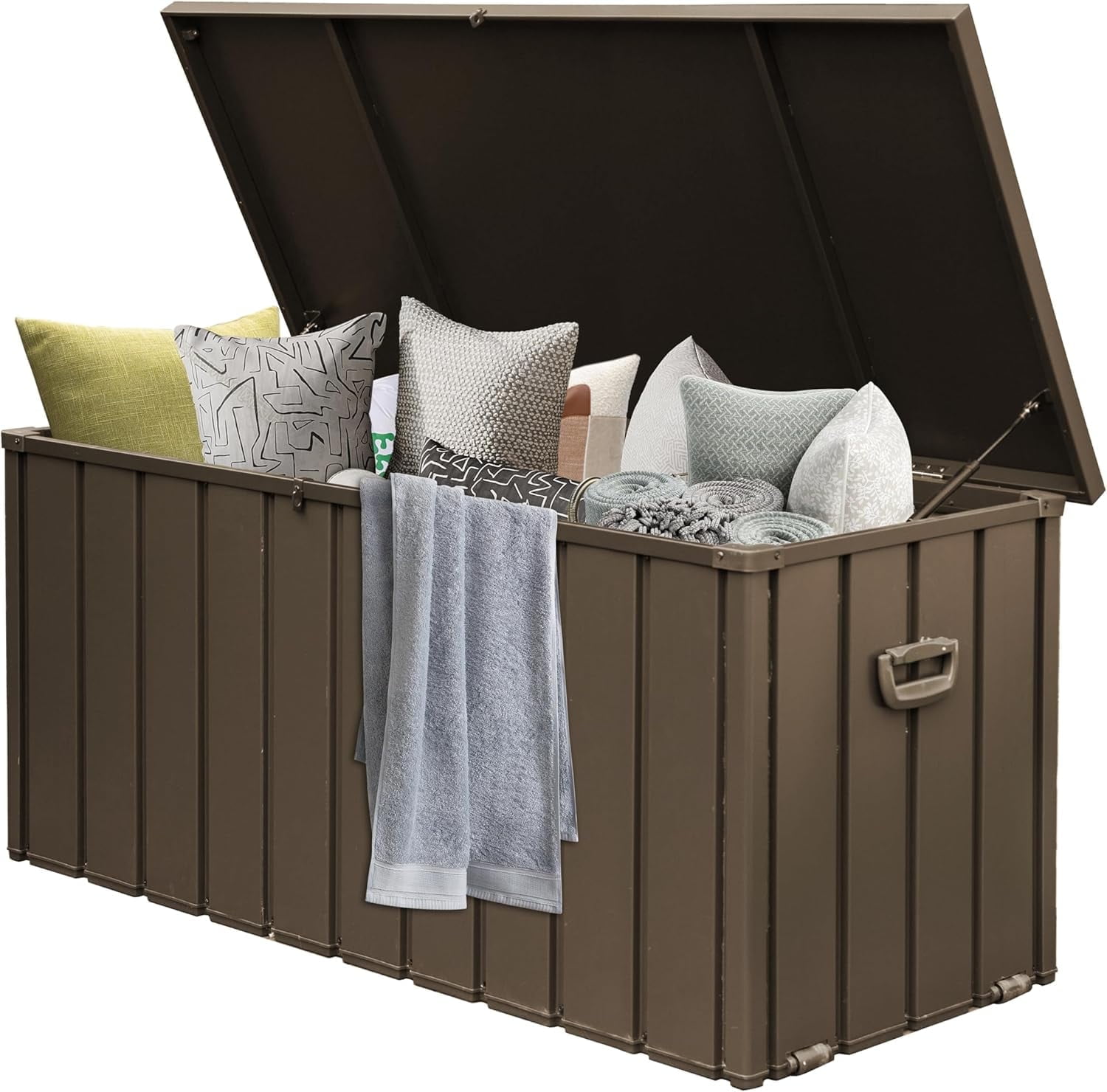 TOTAL Outdoor 100 Gallon Outdoor Deck Box,Waterproof & Rodent-Proof ...