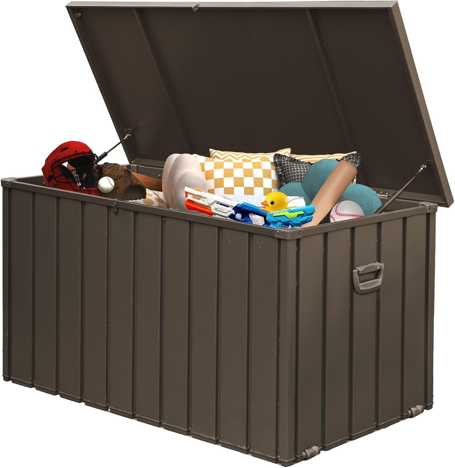 TOTAL Outdoor 200 Gallon Outdoor Deck Box,Waterproof & Rodent-Proof ...