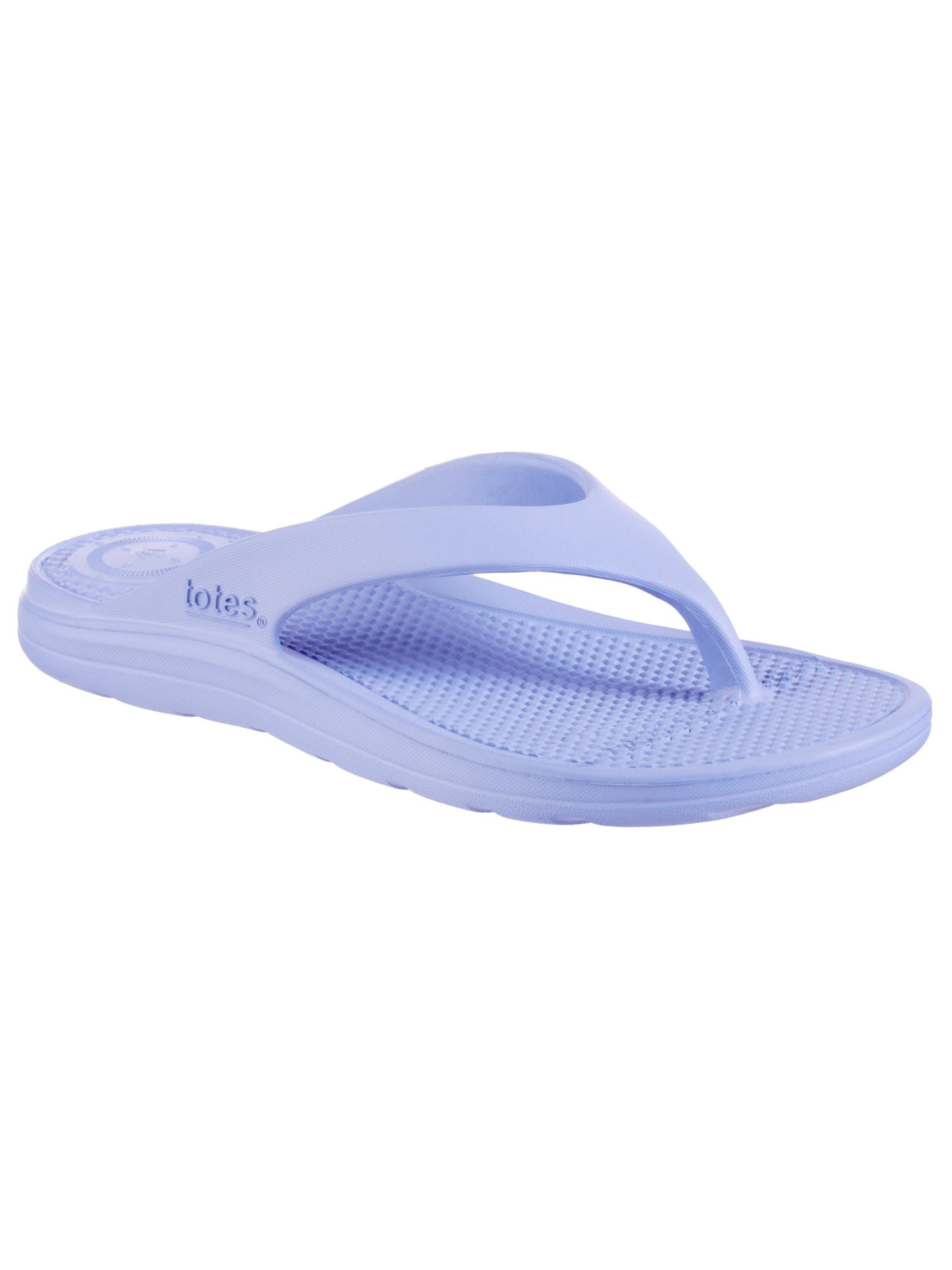 TOTES Womens Purple Antimicrobial Scuff-Proof Textured Footbed ...