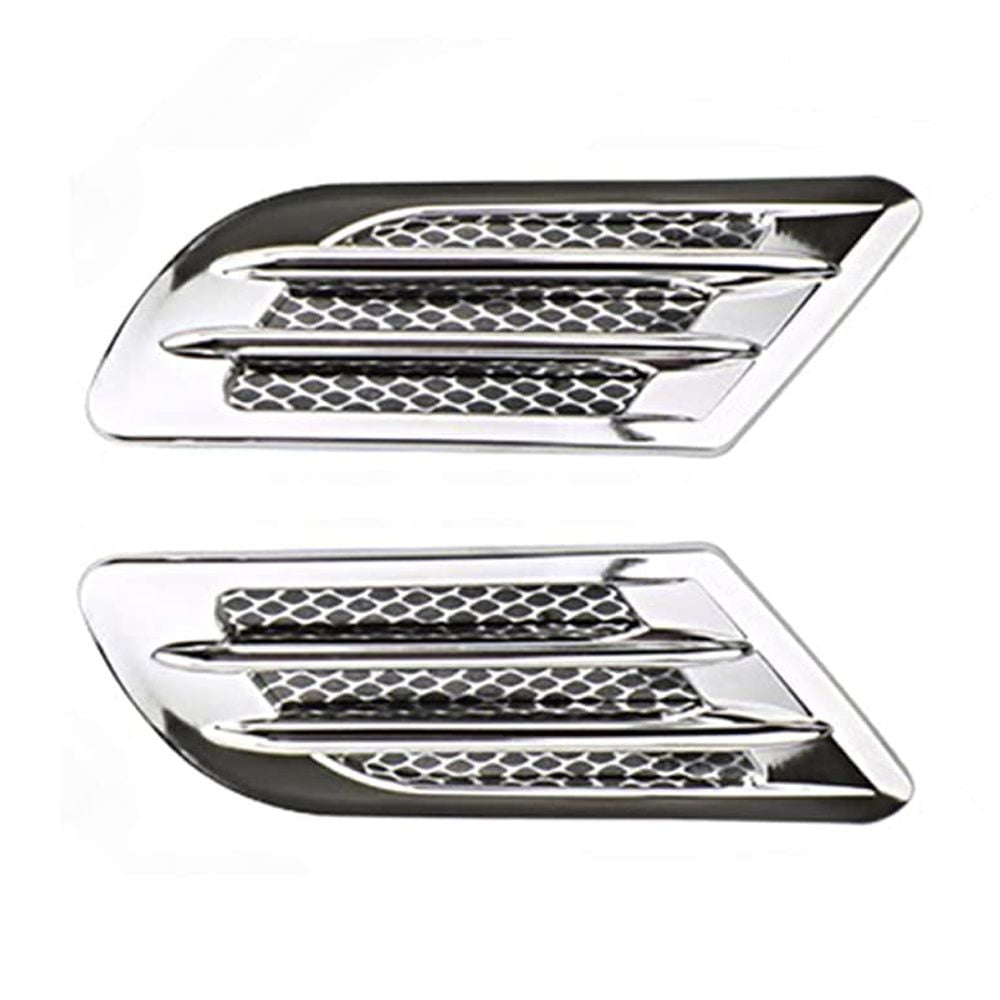 TOTMOX Universal Black/Chrome/Carbon Fiber RRF12 Car Air Flow Fender ...